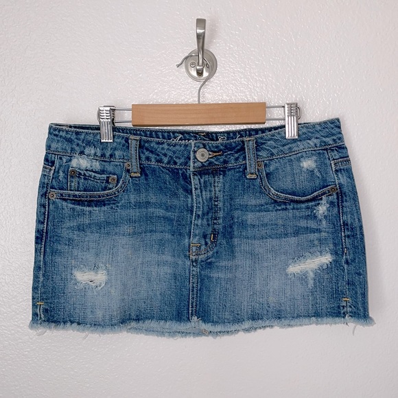 American Eagle Outfitters | Skirts | Y2k American Eagle Distressed ...